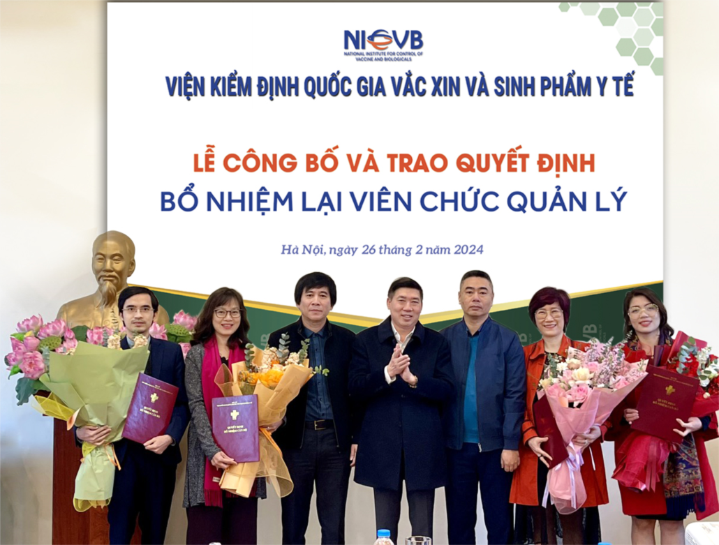 Lễ bổ nhiệm cán bộ quản lý năm 2024 | Viện kiểm định Quốc Gia vắc Xin ...