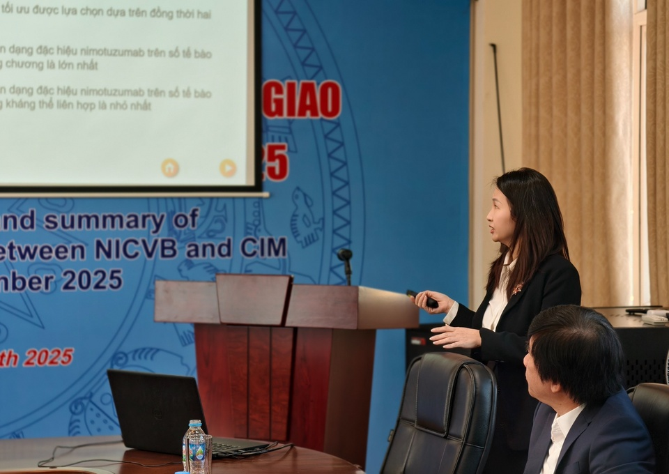 NICVB nhận chuyển giao thành công kỹ thuật kiểm định chất lượng sinh ...